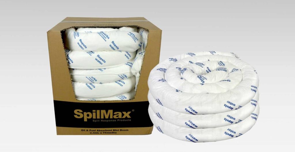 Absorbent Mini Booms | Various Lengths | Oil & Fuel | UniChem | SpilMax